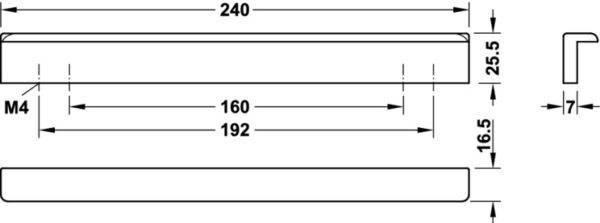Finger Pull Handles For Kitchen Cabinet & Furniture