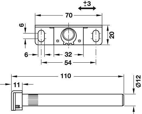 Concealed Floating Shelf Support Brackets, Wall Mount