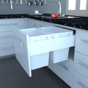 Tanova Simplex Plus Waste Bin System - 450mm 2 X 20L