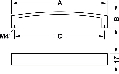 Stainless Steel, Chrome-polished - Bow Handles at $5.13