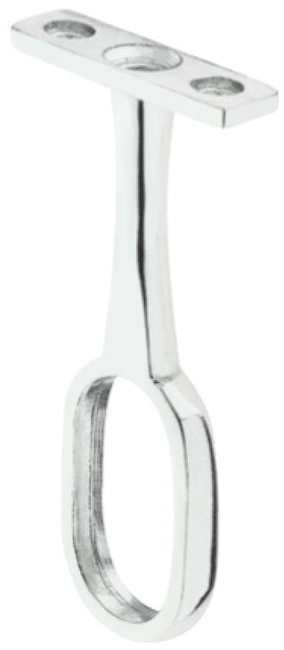 Wardrobe Rail Support, Chrome OVA Mid Rail Support 30 x 15