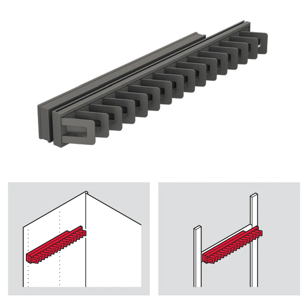 Hafele Multifunction Pull Out, Powder Coated
