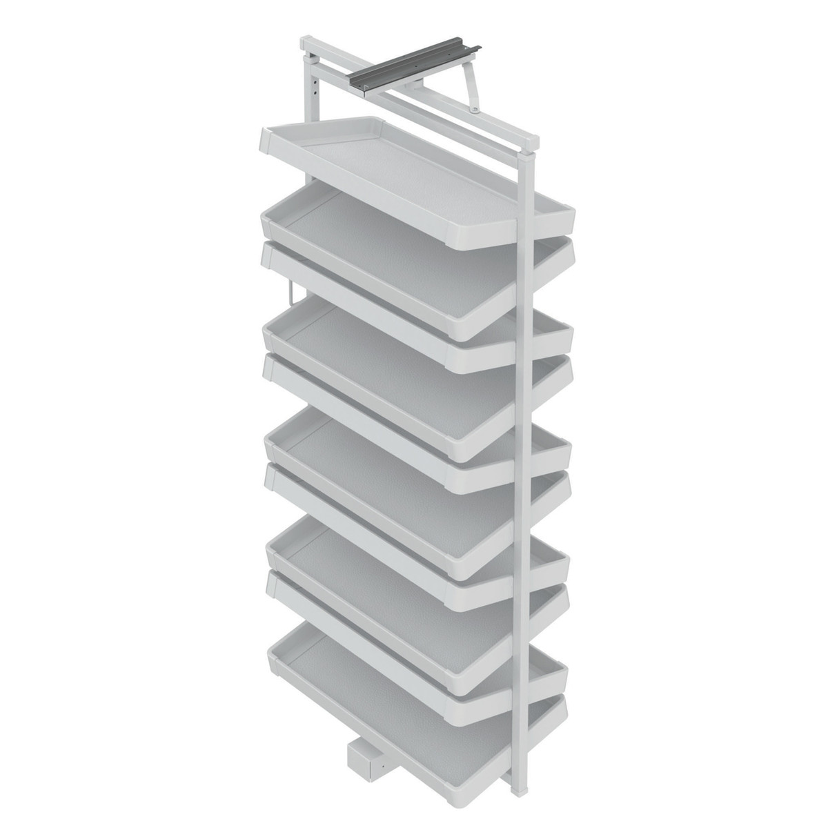 Storg Riki Swivel Shoe Rack, 4 Angled shelves